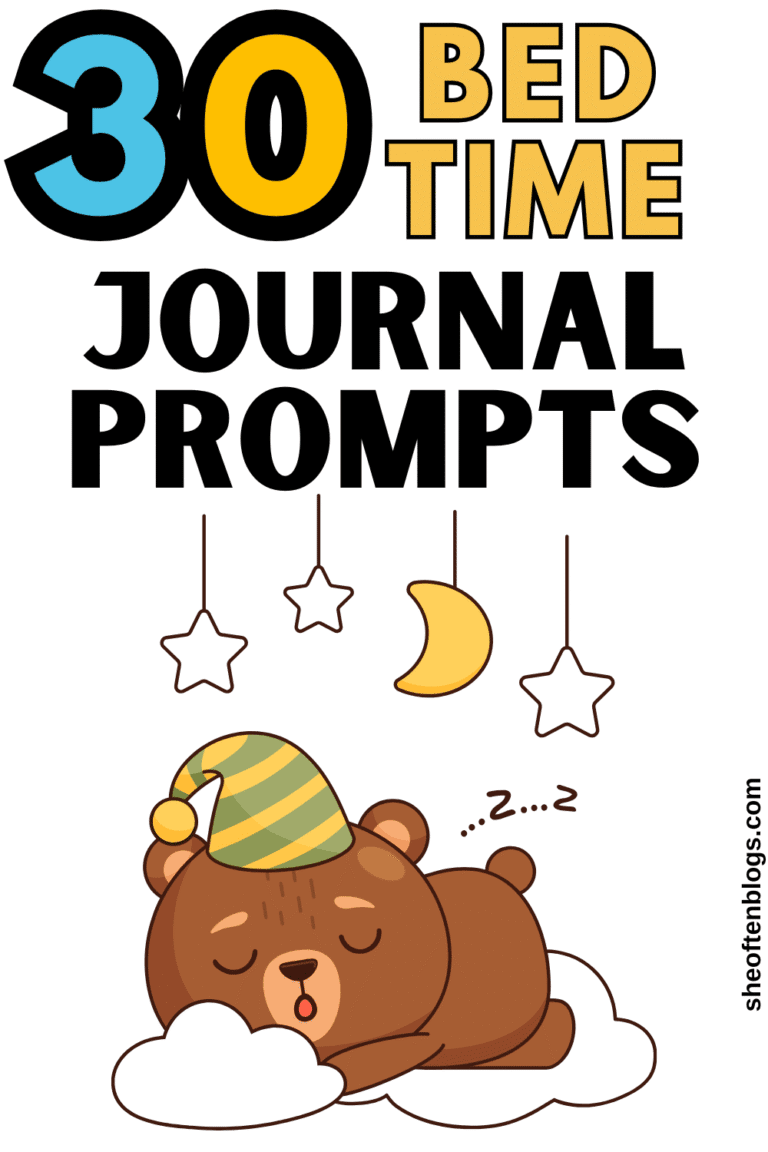 Night Journal Prompts: 30 Questions to Ask Yourself to Reflect, Unwind ...