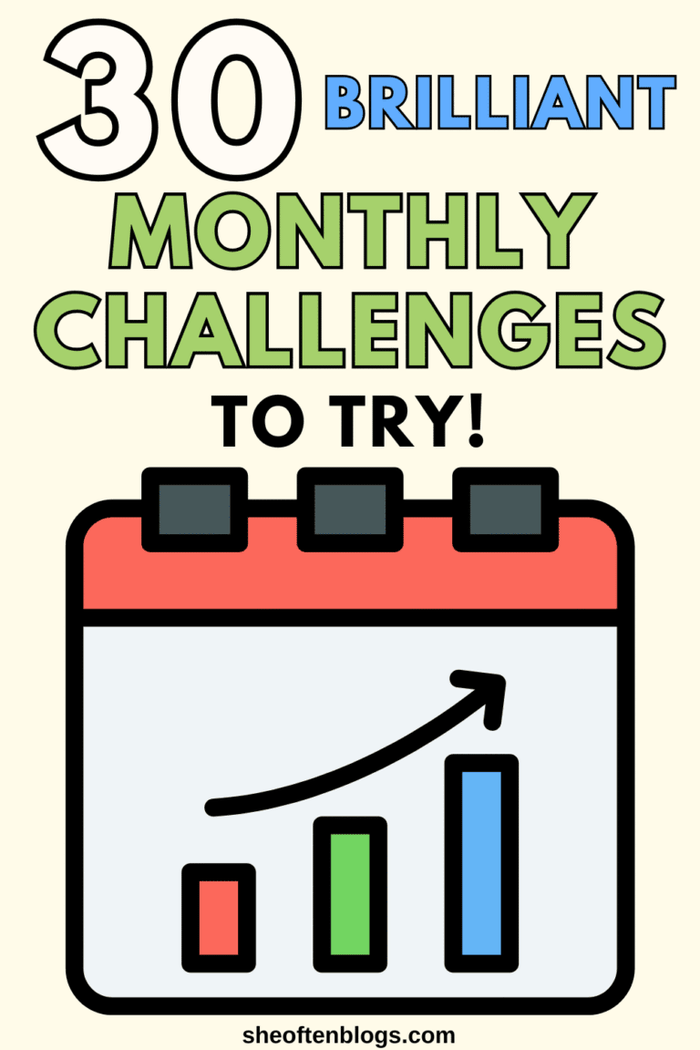Monthly Challenge Ideas to Boost Productivity and Self-Improvement ...