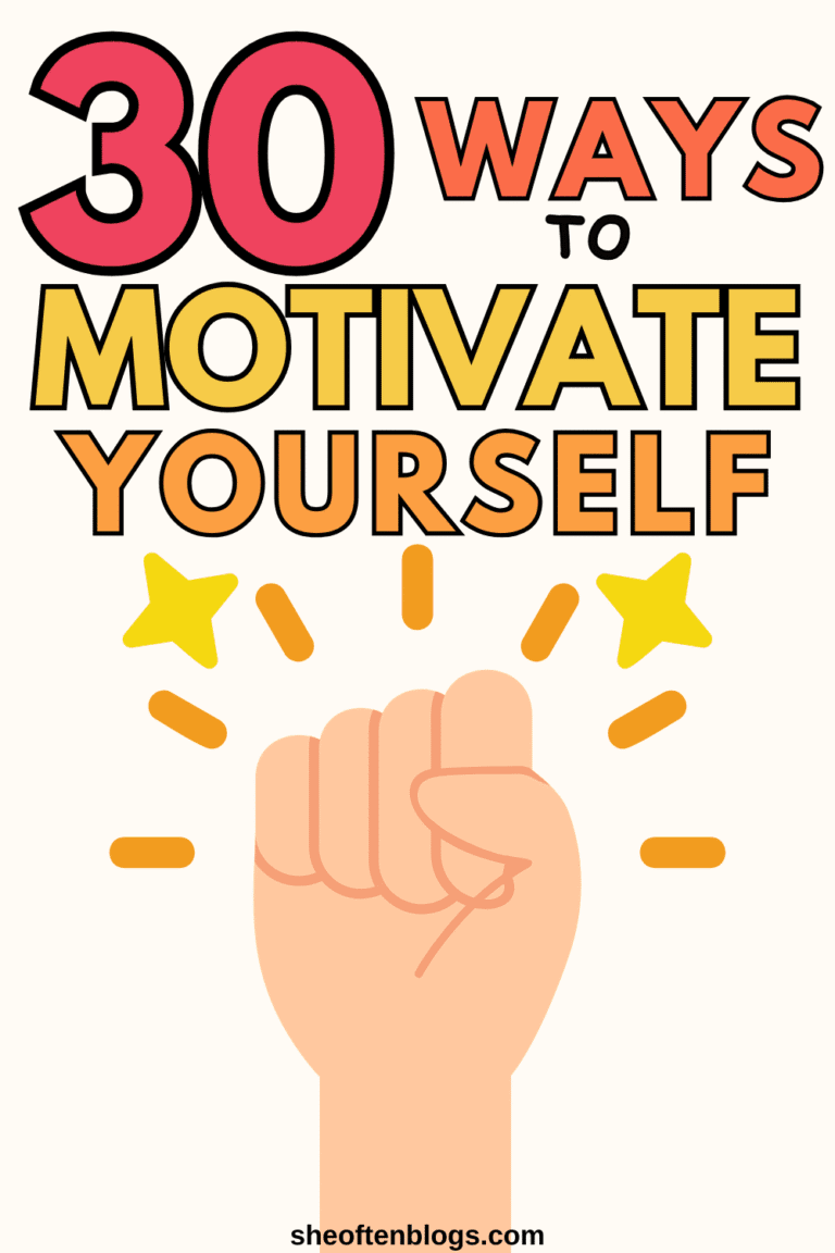 30 Ways to Motivate Yourself When You Feel Stuck and Uninspired - She ...